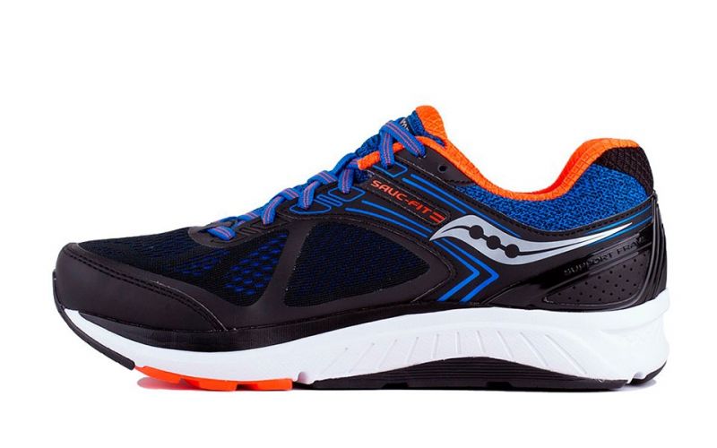 Saucony Echelon 7 Schwarz Blau Orange - Mit perfekter Passform