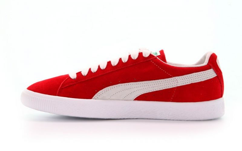 Puma suede rouge blanc - Design classique