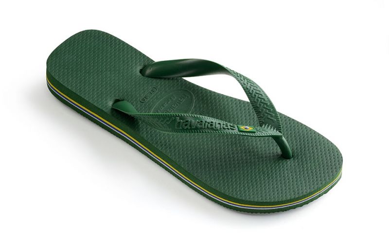 Havaianas Brazil unisex green flip-flops - Style and comfort