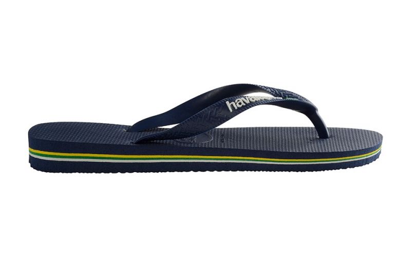 Infradito Havaianas Brasil Logo blu navy unisex - Ottima durabilita
