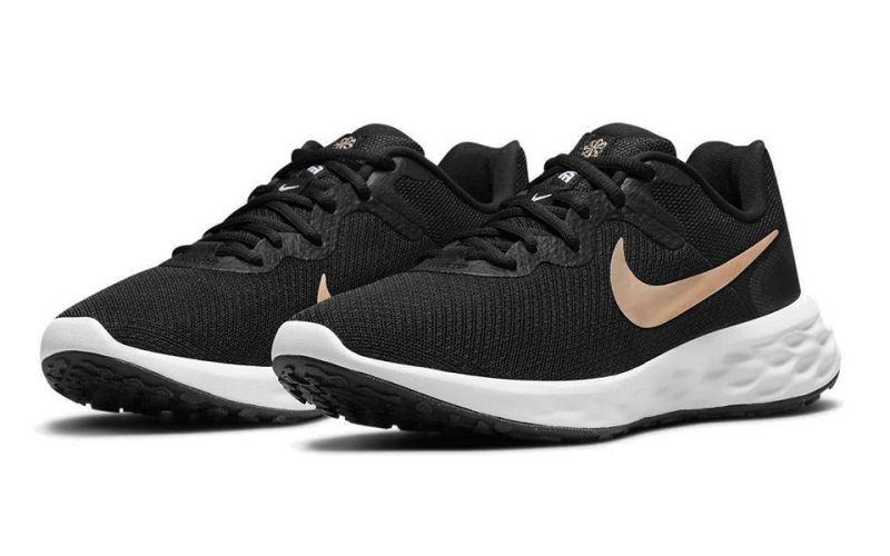 Nike Revolution 6 Negro Cobre Mujer - Ligereza y Amortiguacion